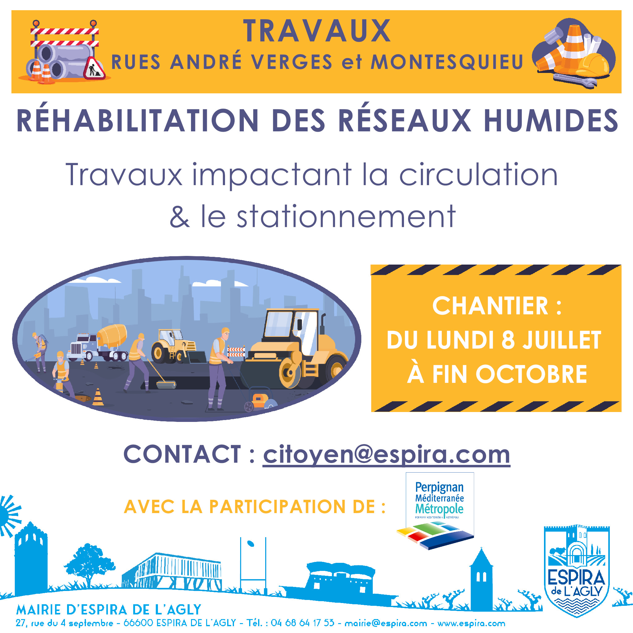 Grands Projets et Travaux - Mairie d'Espira de l'Agly